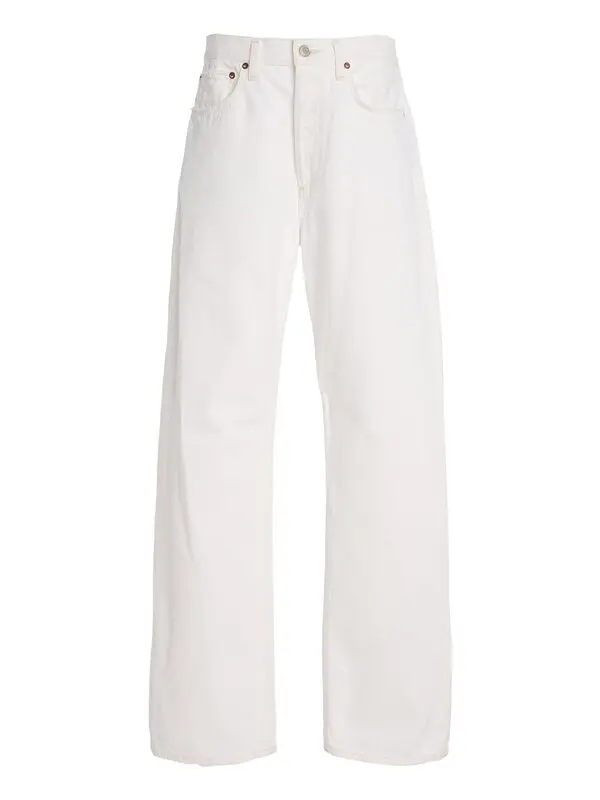 AGOLDE Kelly Rigid High-rise Straight-leg Jeans - White