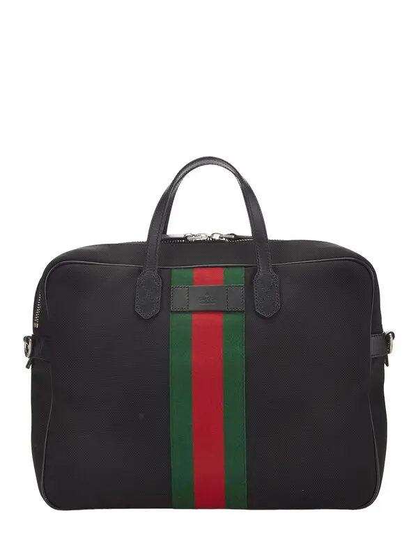 Gucci Techno Canvas Briefcase - Black