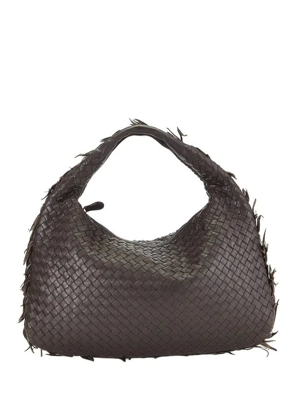 Bottega Veneta Intrecciato Veneta Hobo - Brown
