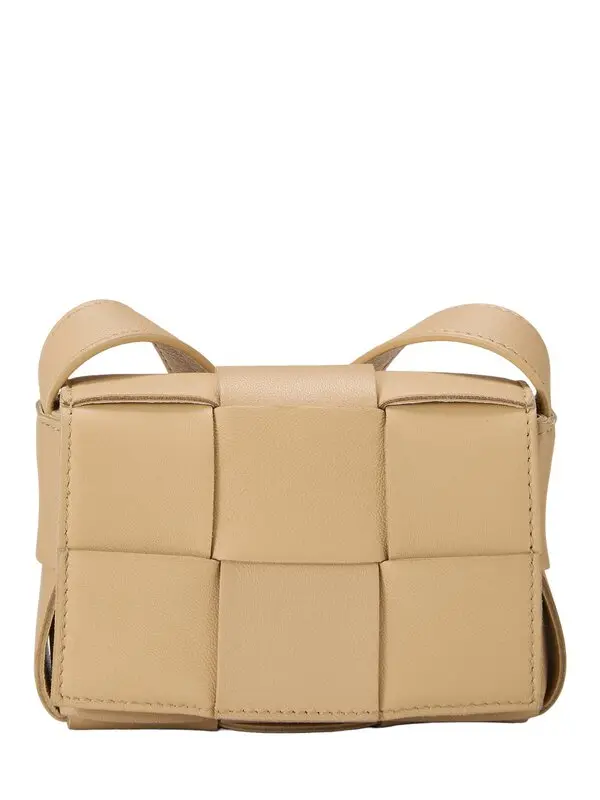 Bottega Veneta Maxi Intrecciato Candy Cassette Crossbody - Beige