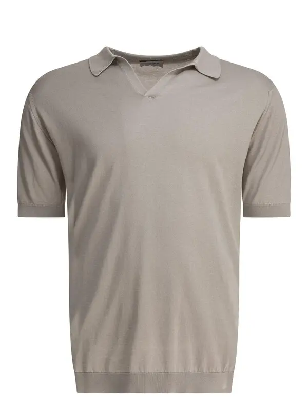 John Smedley Polo Shirts - Grey