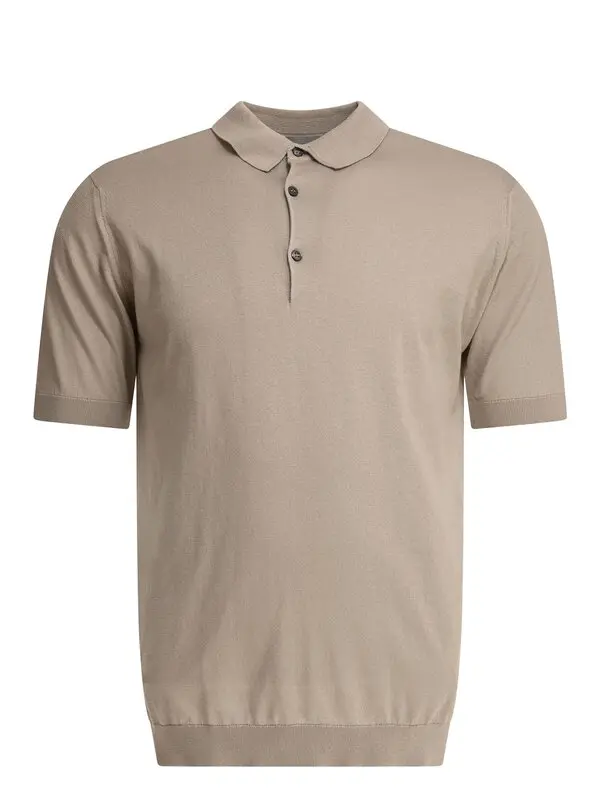 John Smedley Polo Shirts - Grey