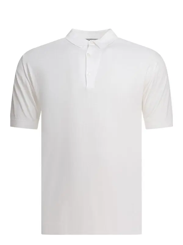 John Smedley Polo Shirts - White