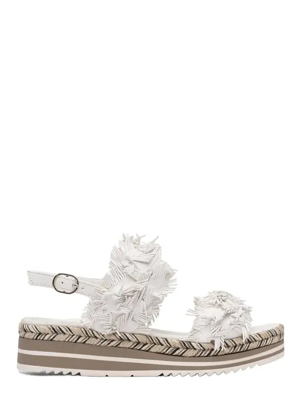 PONS QUINTANA Leather Sandals - White