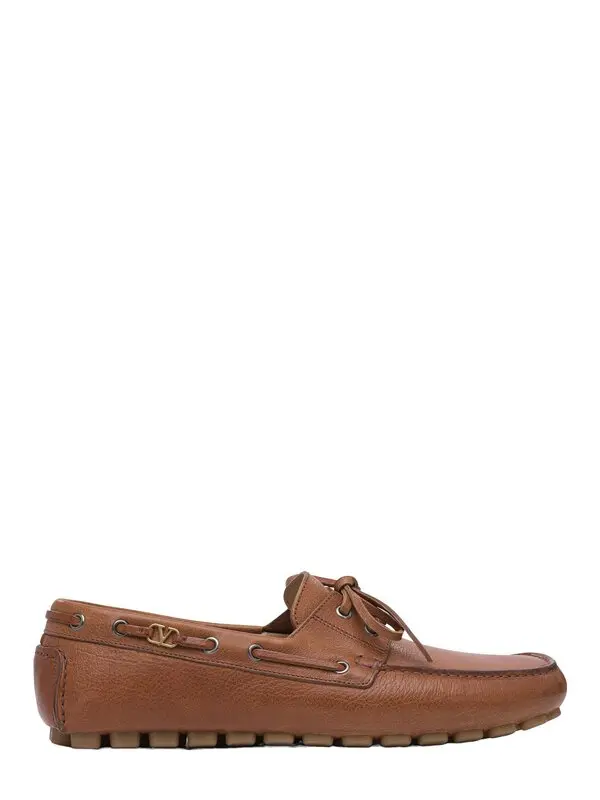 Valentino Garavani Driver Fastaway Loafers - Brown