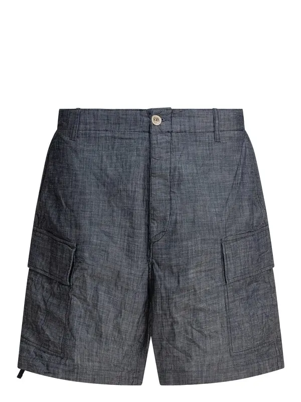 C.P. COMPANY Chambray Cargo Shorts - Grey