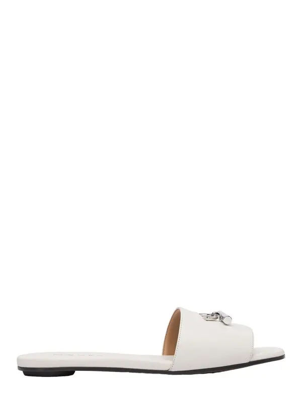 Alexander McQueen Leather Sandals - White