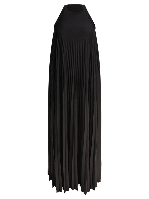 Max Mara Open-back Long Dress - Black
