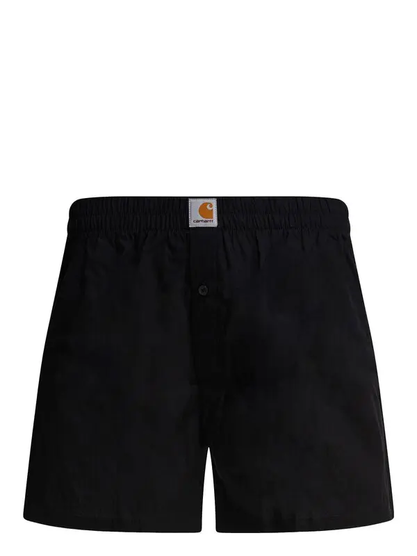 Carhartt Work In Progress Cotton Boxer Shorts - Black