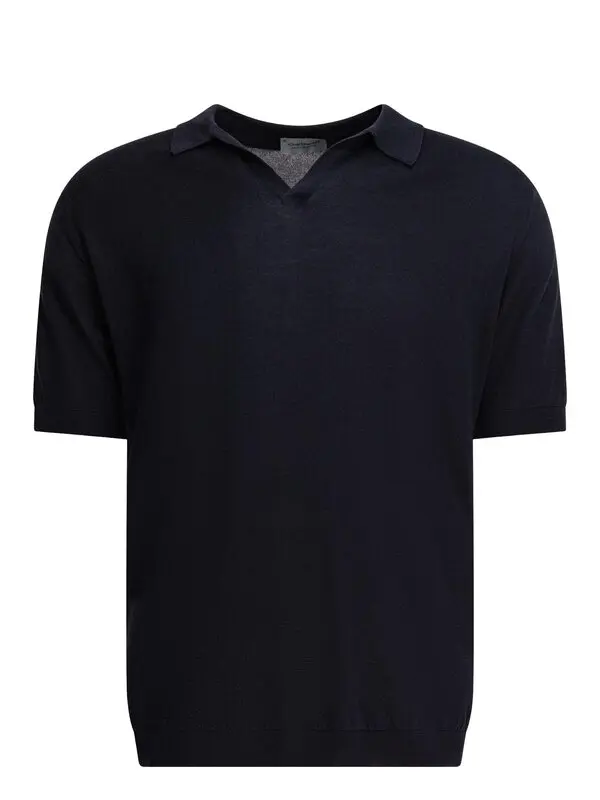 John Smedley Polo Shirts - Blue