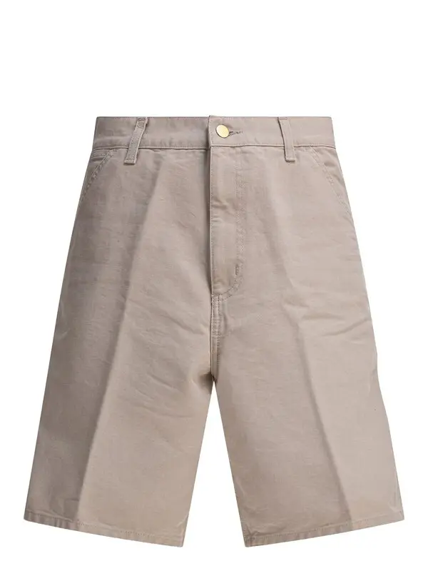 Carhartt Work In Progress Single Knee Dearborn Cotton Canvas Shorts - Beige