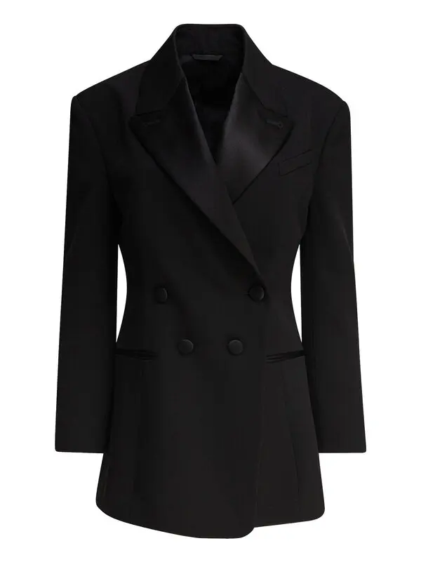 Givenchy Pleated Back Blazer - Black