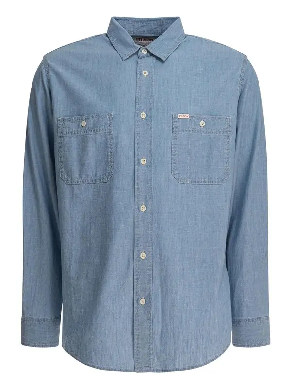 Filson Chambray Cpo Shirt - Light Blue