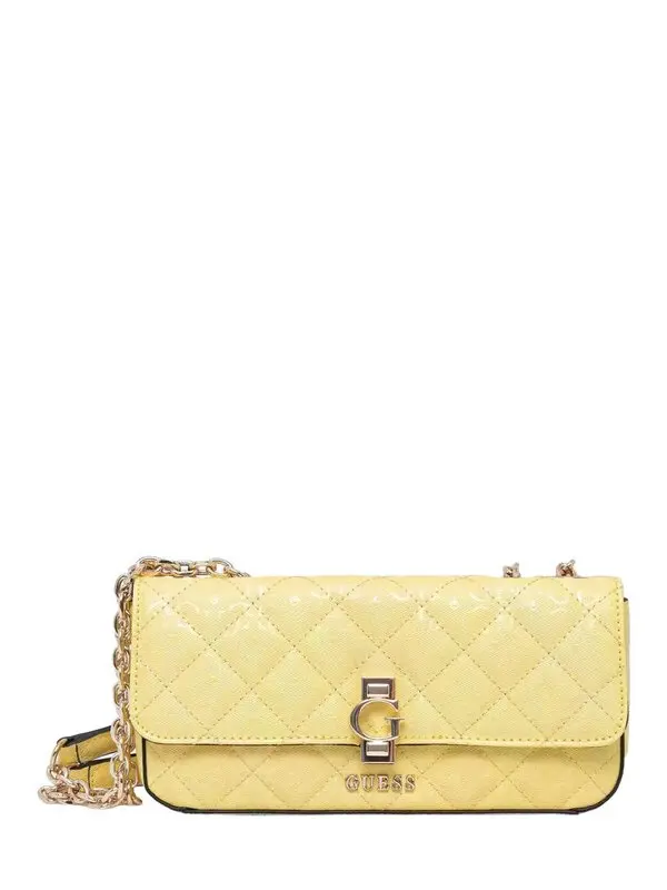 Guess Bessey 4g Shoulder Bag - Yellow