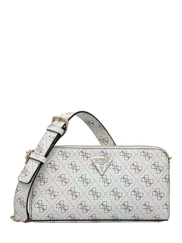 Guess Monogram Crossbody Bag - White