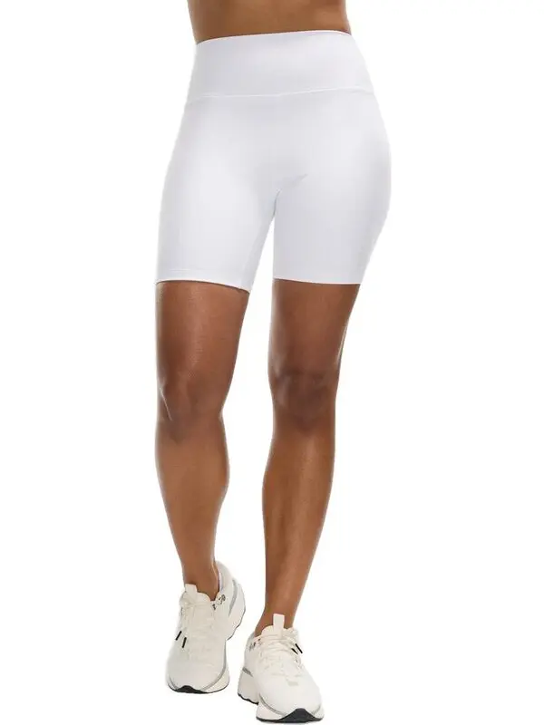 PELOTON Cadent High Rise Pocket Bike Short 7 - White