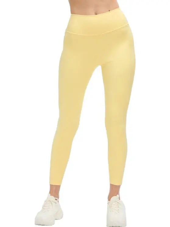PELOTON Cadent High-rise Pocket Leggings - Pale Banana