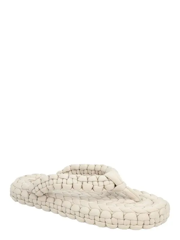 Mia Monako Woven Flip Flop - Sand