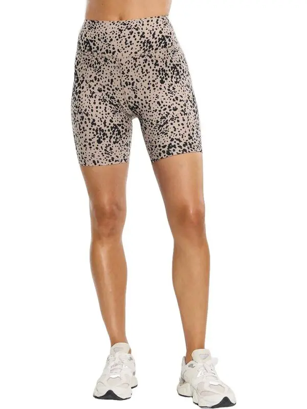 PELOTON Cadent Everyday Bike Short - Sand Animal Print