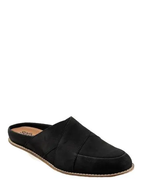 Softwalk Wessex Mule - Black Nubuck