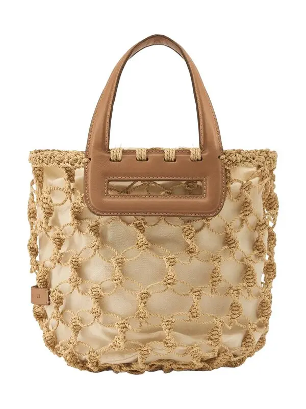Helen Kaminski Belize Tote - Natural/ Caramel