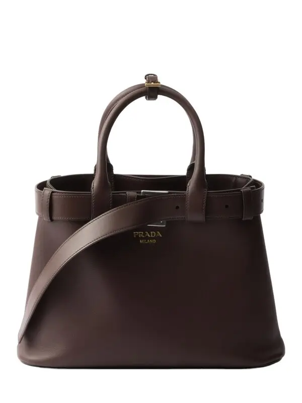 Prada Buckle Small Leather Handbag - Briarwood