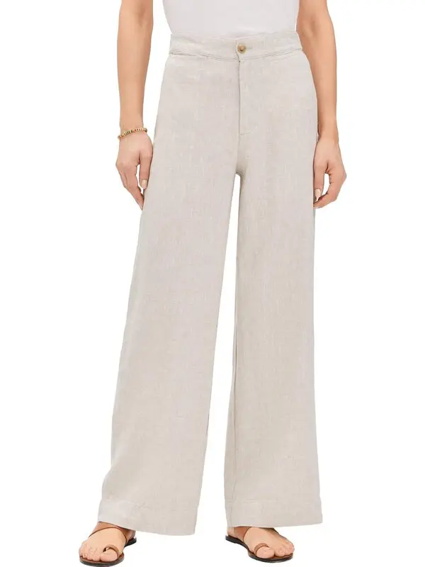 Faherty Brand Sun Cruiser Linen Pants - Flax