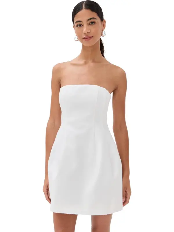 Simkhai Arta Bustier Mini Dress - White