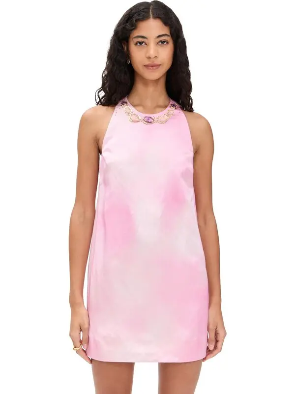 Aje Twilight Mini Dress - Blush Ink