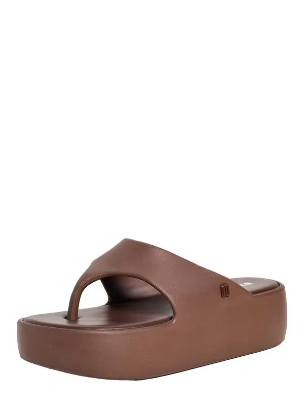 Melissa Free Platform Thong Sandals - Bronze