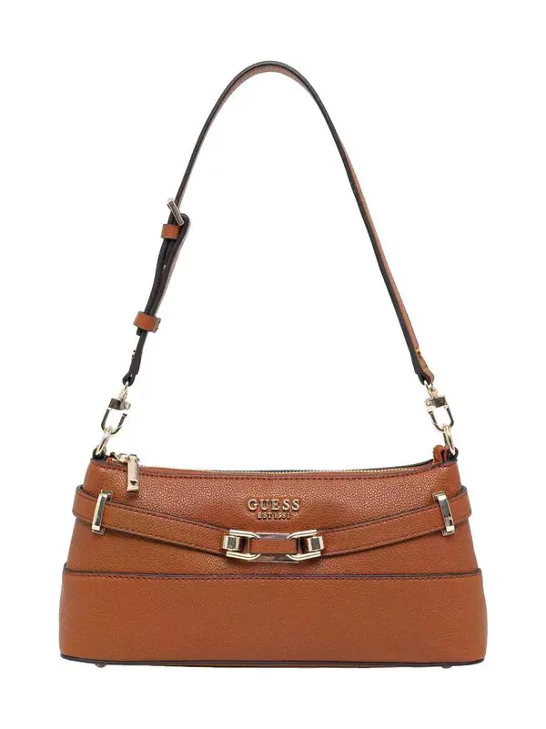 Guess Silvye Shoulder Bag - Brown