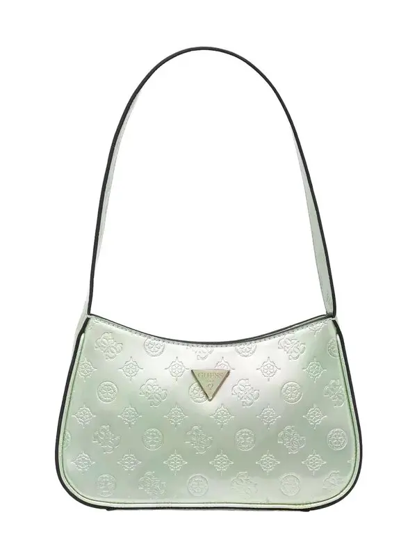 Guess Arnela Embossed Shoulder Bag - Green