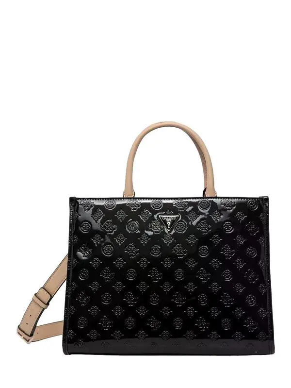 Guess Monogram-pattern Tote Bag - Black