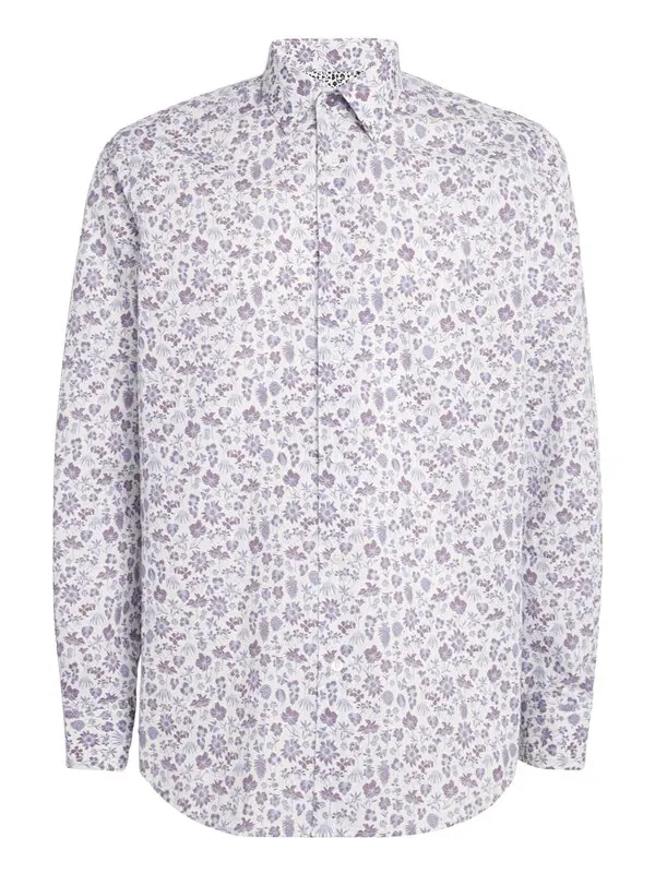 Paul Smith Cotton Liberty Print Shirt - White