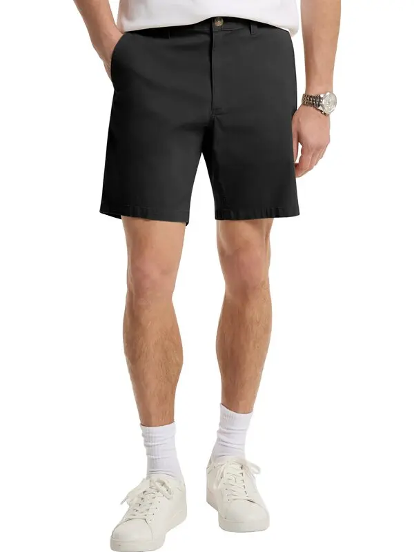 Michael Kors Stretch Cotton Chino Shorts - Black