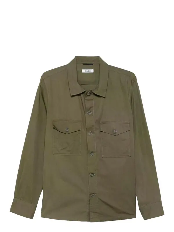 ERALDO Cotton Cargo Shirt - Green