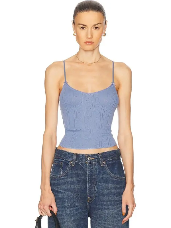 COU COU The Long Cami Top - French Blue
