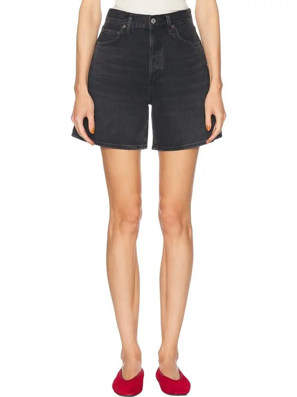 AGOLDE Dame High Rise Baggy Short - Hitch