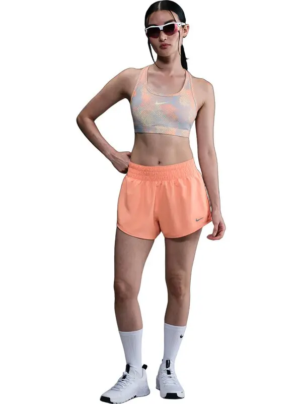 Nike Dri-fit Mid-rise 3" Brief-lined Shorts - Orange