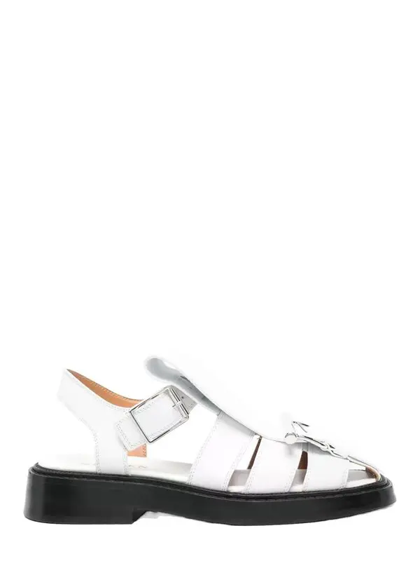 Alexander McQueen Leather Sandals - White