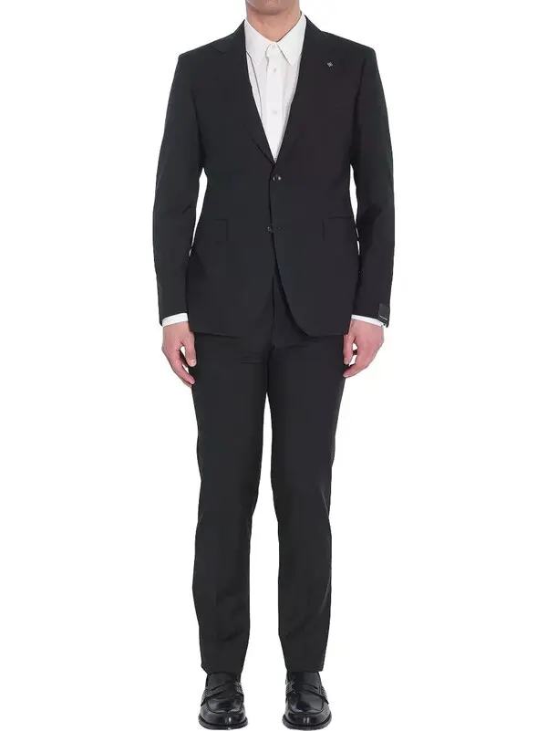 Tagliatore Wool Two-piece Suit - Black