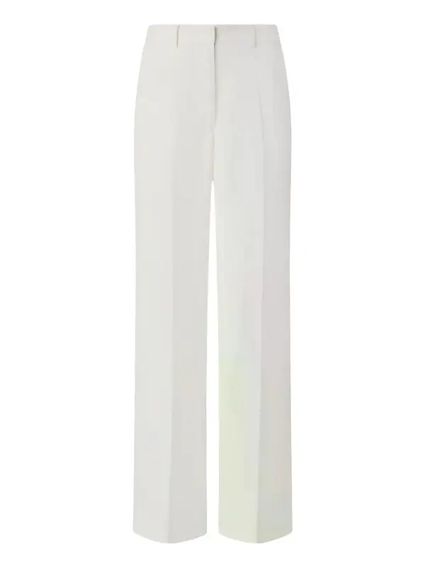 Pinko Creased Palazzo Trousers - White