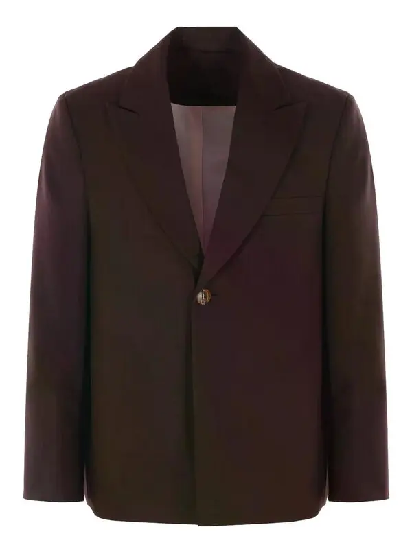 Séfr Single-breasted Blazer - Brown