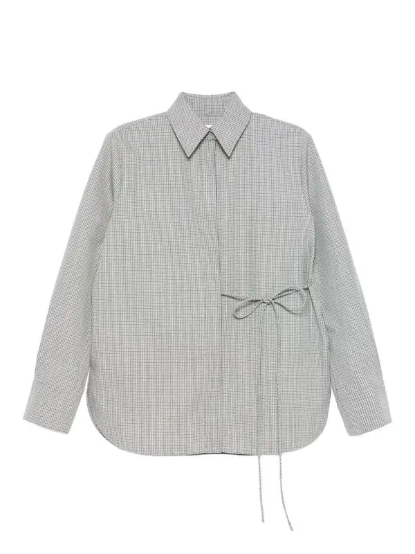 JIL SANDER Checked Shirt - Grey