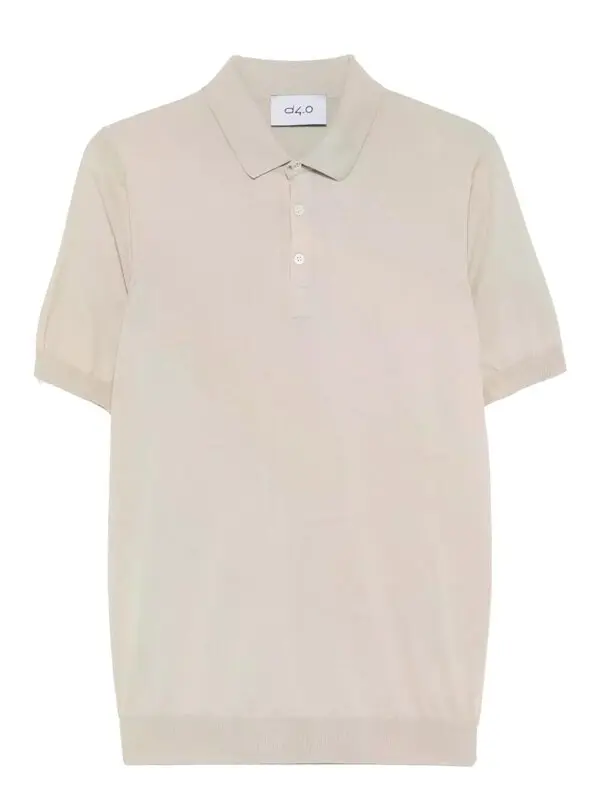 D4.0 Cotton Polo Shirt - Neutrals