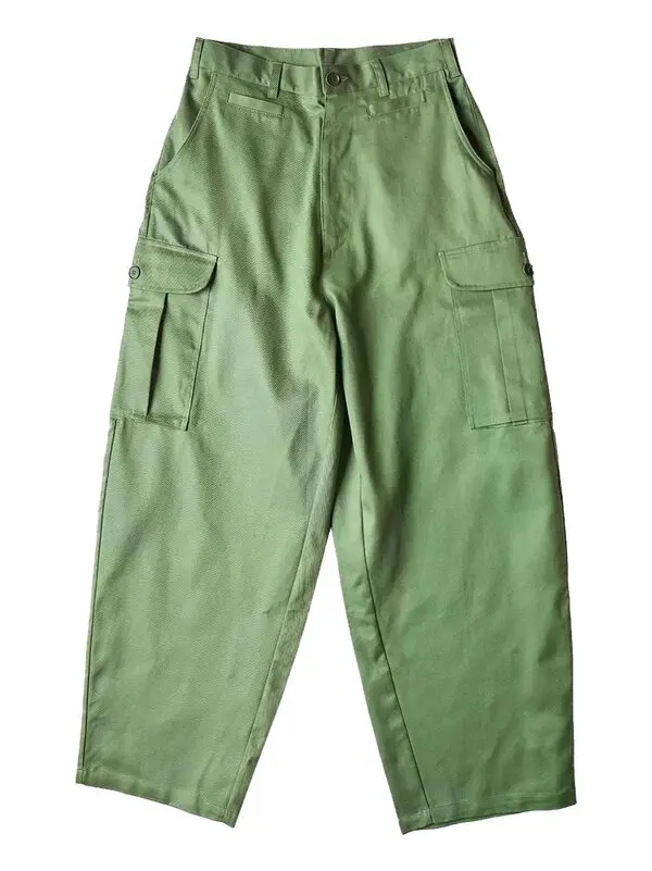 SKY HIGH FARM WORKWEAR Cargo Woven Trousers - Green
