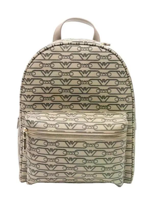Emporio Armani Monogram-print Mini Backpack - Neutrals