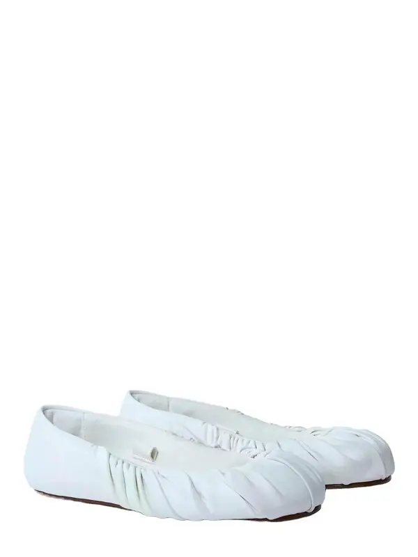 YUME YUME Faux-leather Ballet Flats - White