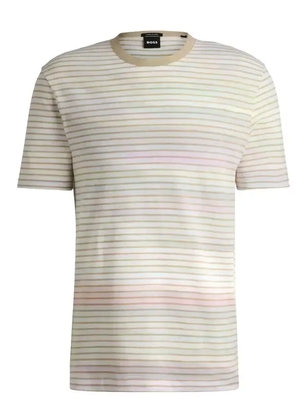 BOSS Striped T-shirt - White