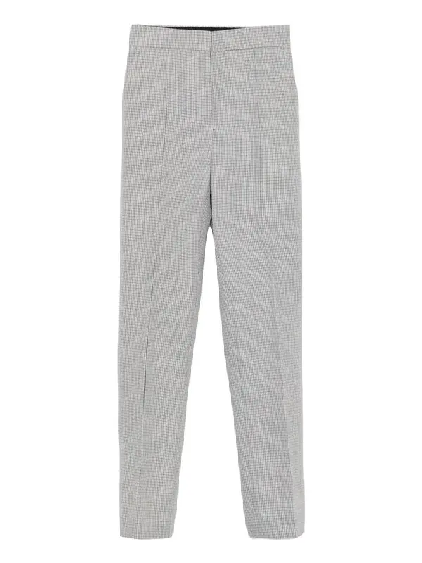 JIL SANDER Checked Trousers - Grey